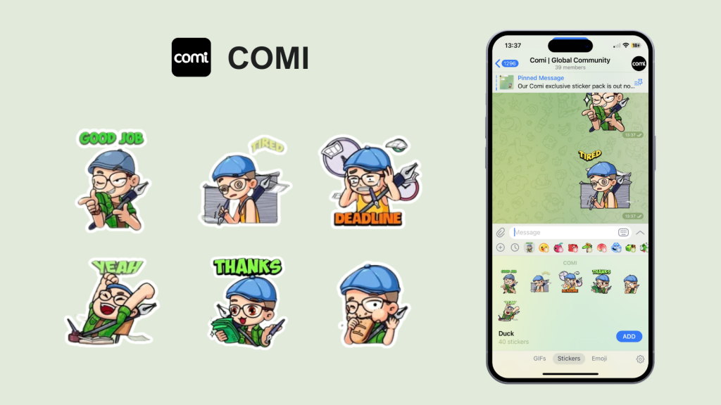 Thiết kế sticker thương hiệu theo yêu cầu - Coming.io - Giải pháp ...